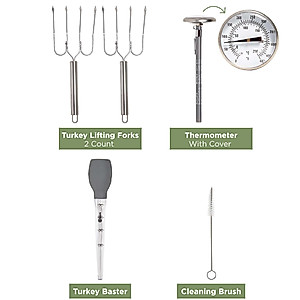 Ecolution Turkey Roasting Gadget Set, Standard, Stainless Steel