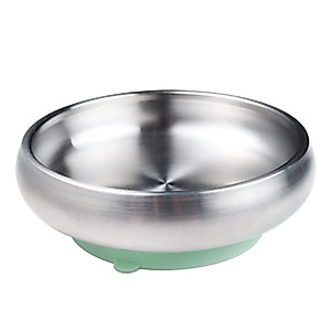 Fgomama x Little.b Double-Walled 18/10 Stainless Steel Cereal Bowl with Suction Base | 20oz / 600ml (pink)