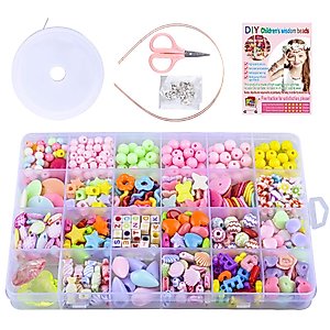 Bracelet Making Kit for Girls 4-6-7-12: Gift for 6 7 8 9 Year Old Girls Charm Jewelry Making Kit for Girls 4-6-10 Year Old, Loom Bracelet Kit Girl Necklace Making Craft Beads Kits for Kids Ages 4-8