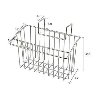 Sink Caddy Sponge Holder, Kitchen Sink Organizer Stainless Steel Sponge Caddy Holder, Dishwashing Liquid Drainer Sponge and Soap Holder for Kitchen Sink