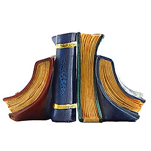 Bellaa 23354 Decorative Bookends Book Book Stopper Bookshelves Bookrack End Library Shelves Non Skid Bookshelf 6 inch