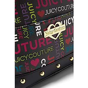 Juicy Couture Glam Backpack Black Multi Logo One Size