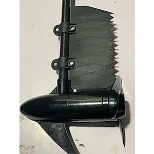 NyVoozy Rudder Clamp on Boat Rudder Fits Most 24 to 55" Trolling Motors, Kayak Rudder Kit Designed for Kayak, Canoe, Angling Boat, etc, Electric Motors Rudder Clamp Widely Use for Canoe, Jon boat, etc