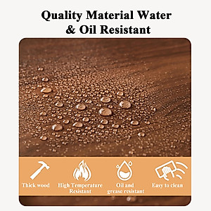 GENDLTHIJ C Shaped End Table for Couch, C Table End Table with Adjustable Height, 360° Swivel Laptop Desk for Livingroom,Bedroom,Study and Small Spaces,Bedside Table (Walnut Wood)