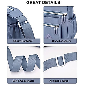 BASICPOWER Crossbody Bag Purse for Women, Multiple Pockets Lightweight Waterproof Shoulder Bags Travel Tote Handbag