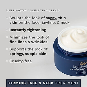 City Beauty Multi-Action Sculpting Cream - Lift & Tighten - Firming Cream for Loose, Sagging Skin - Solution for Jowls & Saggy Jawline - Cruelty-Free Skin Care