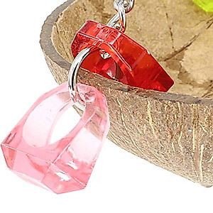 982 Coco Cup Bonka Bird Toys Natural Coconut Chew Grab Beak Parrot Parrotlet Budgie Finch Cockatiel Parakeet