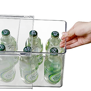 loobuu Plastic Storage Drawer, Clear Stackable Storage Bin, Multi-Use Large Organization Solution for Kitchen, Pantry, Bathroom, Home, Snack, Makeup, Under Sink Organizer Vanity Cabinet