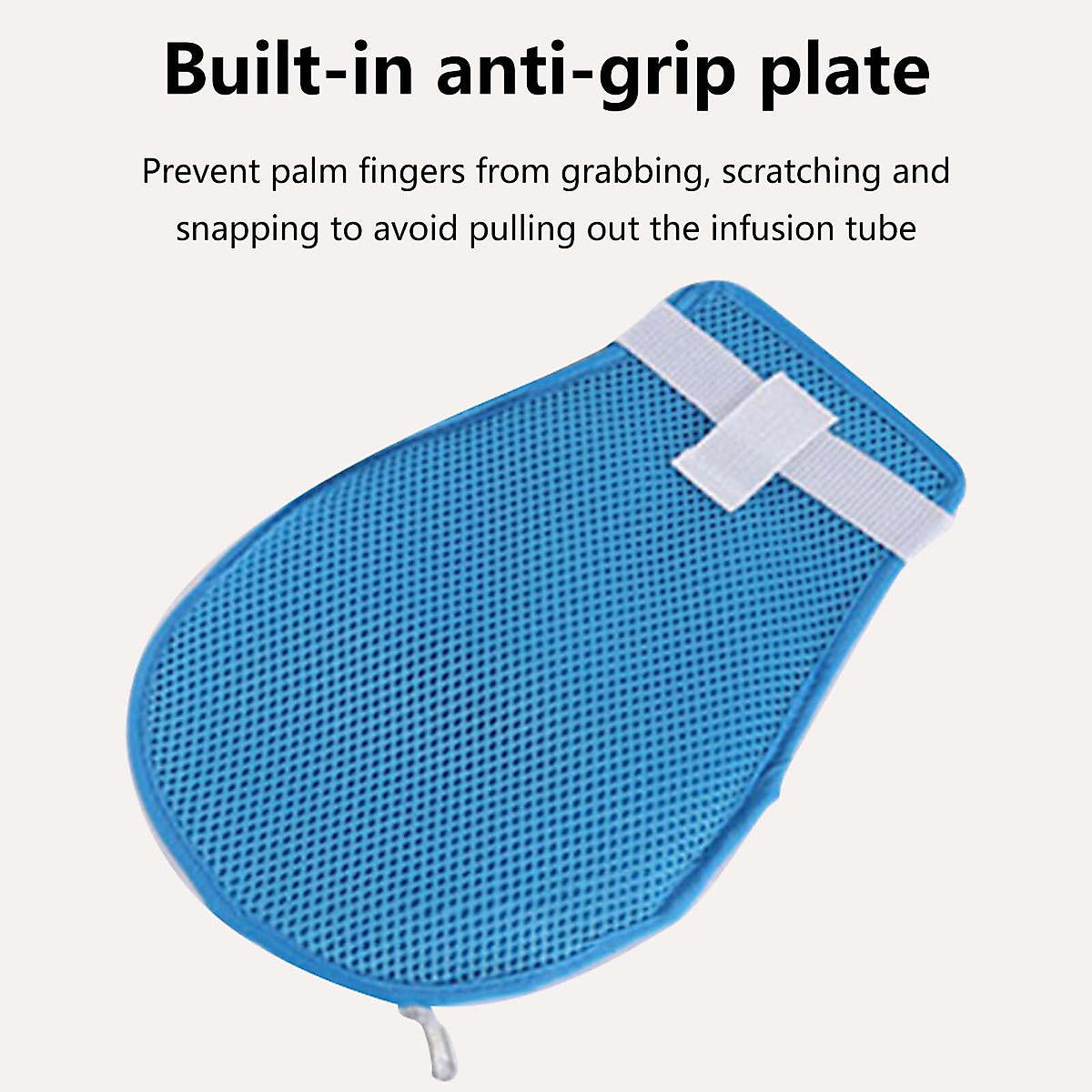 1 Pair Hand Fixed Restraint Glove, Dementia Safety Restraint Gloves Hand Infection Protectors with Top Zipper Breathable Adjustment Injuries Anti Scratch Hand Glove for Elder Patient