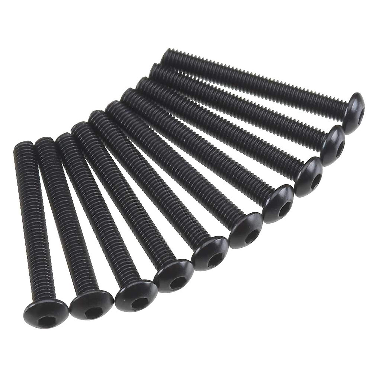Axial AXA120 Hex Socket Button Head Screws (10-Piece), M3x25mm, Black
