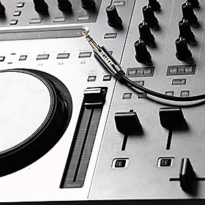 UCEC 10FT/3M 3.5mm 1/8" TRS to Dual 6.35mm 1/4" TS Mono Y-Cable Splitter Cord with Zinc Alloy Housing for iPhone, iPod, Laptop, CD Players, Power Amplifier, Multimedia Speakers, Home Stereo Systems