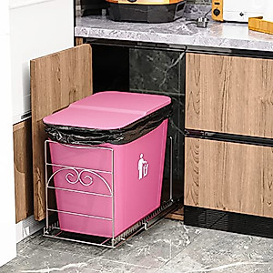 Eazy2hD Pull Out Under Cabinet, Cabinet Trash Can Pull Out Kit , Kitchen Trash Garbage Can & Bin for Under Counter Cabinet, Rquires a 13”W X 23”D Cabinet Opening,Trash Can Not Included