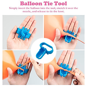 Balloon Arch Kit Balloon Garland Decorating Strip Kit, Balloon Tape Strips Double Hole with Dot Glue Point Stickers, Balloon Flower Clip, Balloon Tying Tool, Suitable for Party Birthday Wedding