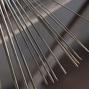 Guitar Bridge Saddle Nut Files Set - 13 Different Size Needle Files with Circular Cross Section and 9 Pcs Sand Paper For Bass, Ukulele, Acoustic & Electric Guitar nut slot polish - iLuiz