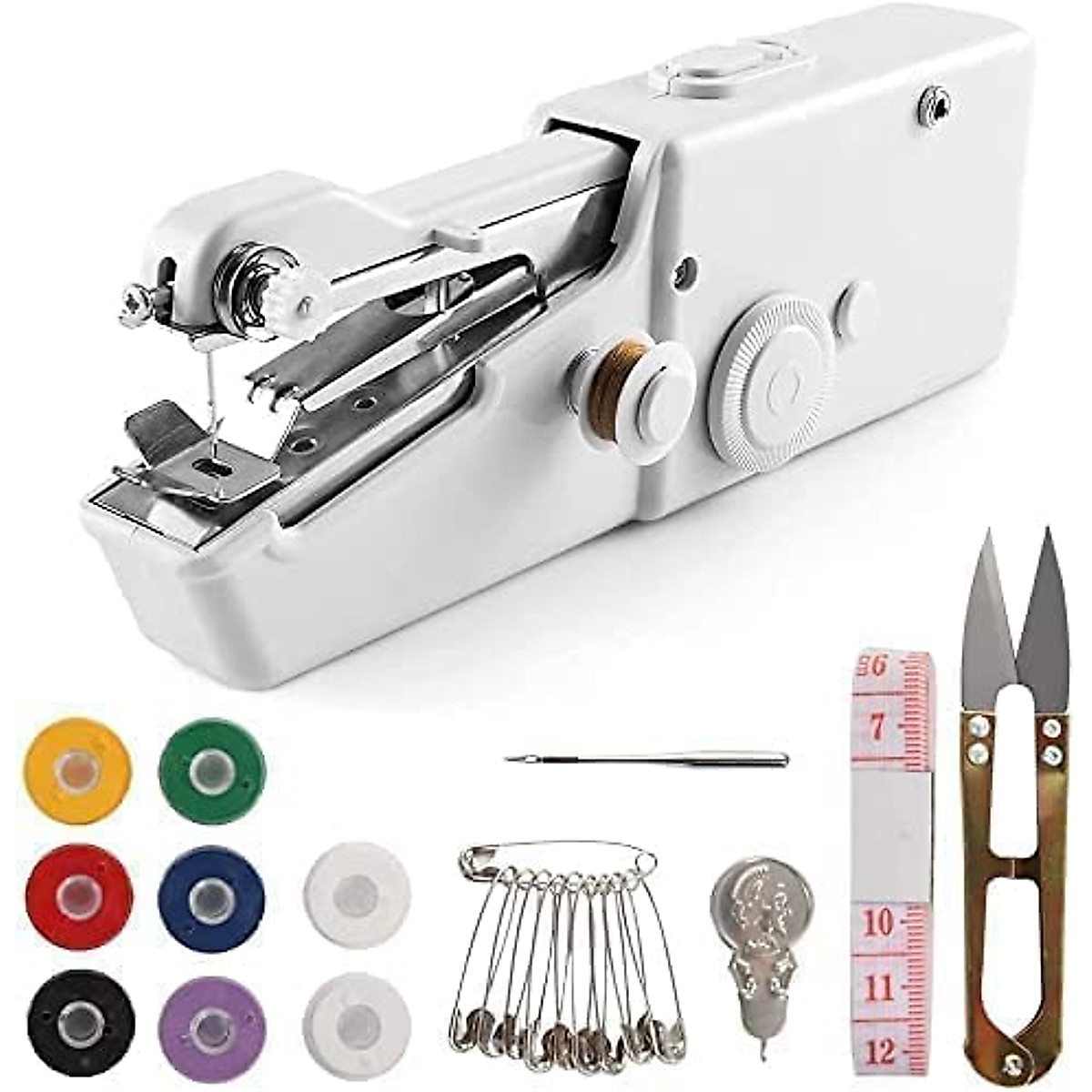 Handheld Sewing Machine, Hand Cordless Sewing Tool Mini Portable Sewing Machine, Essentials for Home Quick Repairing and Stitch Handicrafts