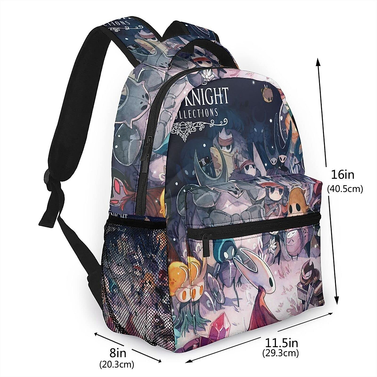 Casual Backpack Hollow_Dark_Knight Large Capacity Schoolbag Shoulders Bag Daypack For Adults And Children