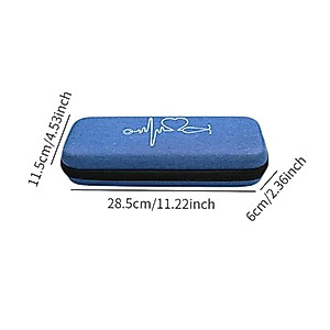 JISADER Stethoscope Carrying Case Storage Box Portable Lightweight EVA Bag with Inner Mesh Pocket Accessories, Travel Organizer, Dark Blue