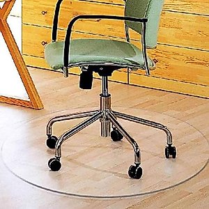 Clear PVC Desk Chair Mat 2.0mm PVC Floor Protection Pad Door Mat,Household Waterproof Non-slip Mat,for Hard Floors Table Cloth Protector, 40/50/60/70/80/90/100/110/120cm wide,100-500cm for Office & Ho