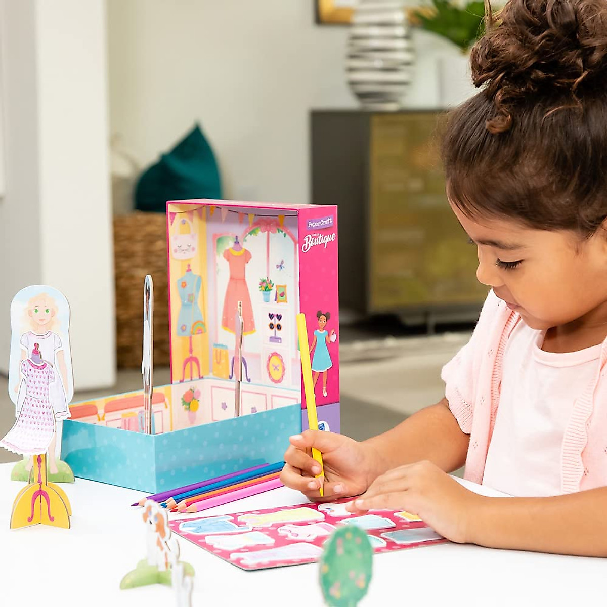 Educational Insights PaperCraft Sweet Boutique, Paper Dolls, Fashion Boutique Toy, Ages 3+
