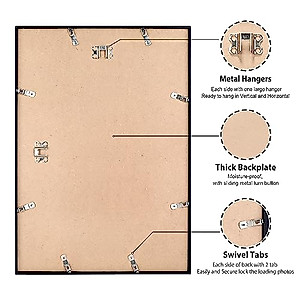 LaVie Home 16x20 Picture Frame Gold Aluminum, Classical and Fashionable 16x20 Frame for Wall Mounting Displaying, Perfect for Home Decor, Office Decor