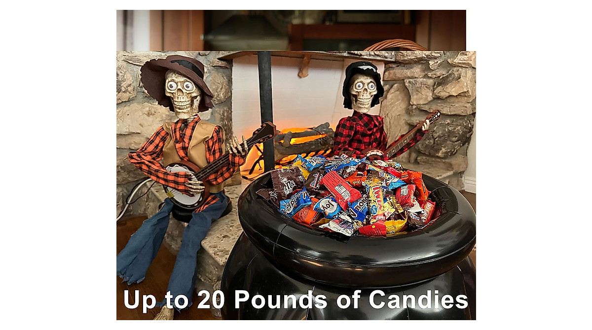 Inflatable Halloween Cauldron Cooler - Spooky Party Decor & Beverage Holder