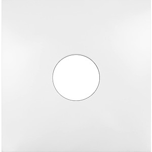 (50 Pack) 12 inch LP White Record Jacket Covers - with Hole to View Center Label - Protect Your Vinyl #12JWWHHH