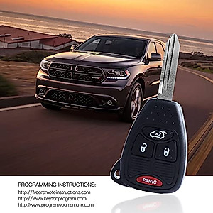 Compatible with 2008-2013 Dodge Avenger/2011-2013 Chrysler 200/2005-2007 Dodge Magnum/Charger/Chrysler 300/Grand Cherokee FCC:OHT692427AA KOBDT04A (Pack of 2)