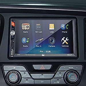 Dual DM720 7-Inch Double-DIN in-Dash Mechless Receiver with Bluetooth