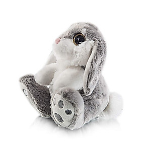 My OLi Bunny Rabbit Stuffed Animal Plush Bunny 8.5" Easter Stuffed Bunny with Floppy Ear Plush Rabbit Bedtime Friend Plush Toy Gifts for Girls Boys Kids, Gray
