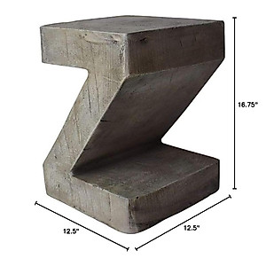 Christopher Knight Home Jingle Outdoor Weight Concrete Side Table, Light Gray