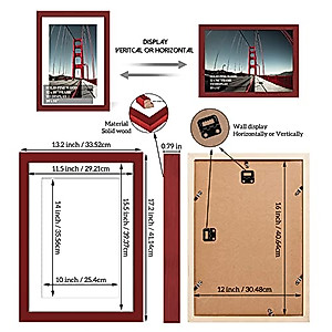 12x16 Picture Frame Diamond Painting Frames Poster Frames Made of Solid Wood,Display Pictures 10x14 with Mat or 12x16 without Mat for Photos, Paintings,Walls Decoration,Anniversary,Wedding,Christmas