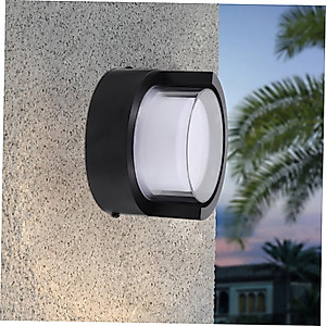 Housoutil Aluminum Waterproof Wall Lamp 6w Warm White Led Outdoor Wall Mount for Deck Step Patio Retaining Wall Corridor Lighting