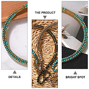 Vintage Snake Necklace Single Layered Turquoise Choker Necklaces Pendant Chain Necklace Summer Beach Accessories Party Favor Gifts 42x1.7cm