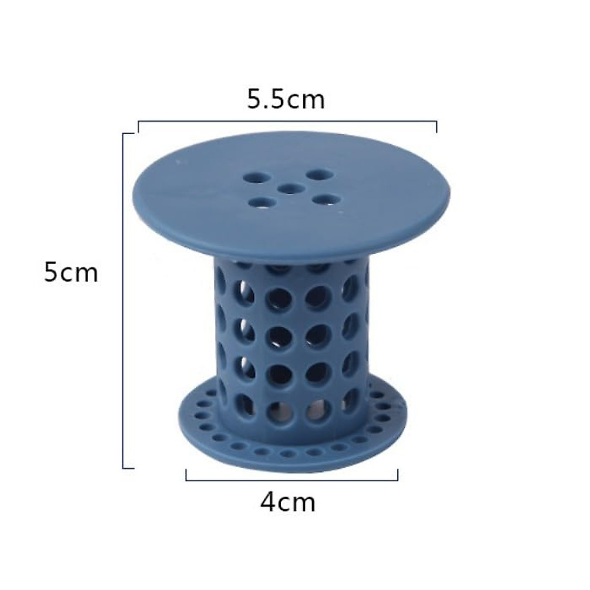 2Pcs White TPR Drain Protector Bathtub Drain Hair Catcher for Bathroom Drains Shower Stall Drain Protector Hair Catcher Bathroom Sink and Bathtub Accessories,Bathroom Fixtures