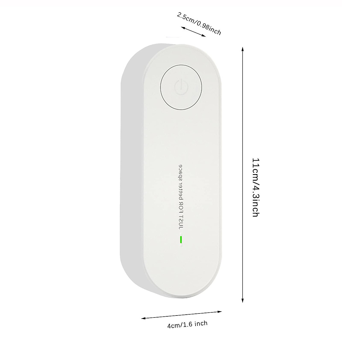 Mini Portable Negative Ion Generator, Plug-in fresheners, for Use in Rooms Odors, Smoke and Pet Room, Bedroom, Living Room, Hotel, Toilets (White)