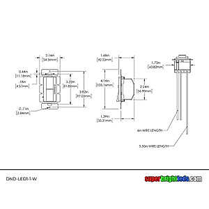 Super Bright LEDs Rocker Switch, 1-Way/Single Pole Dimmer Switch 150-Watt Max LED Compatible On/Off Light Switch, Energy Saving, UL Listed, White