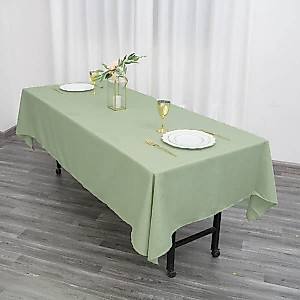 Efavormart 60x102 SAGE Wholesale Linens Rectangle Polyester Tablecloths Banquet Table Linen Wedding Party Restaurant Tablecloth