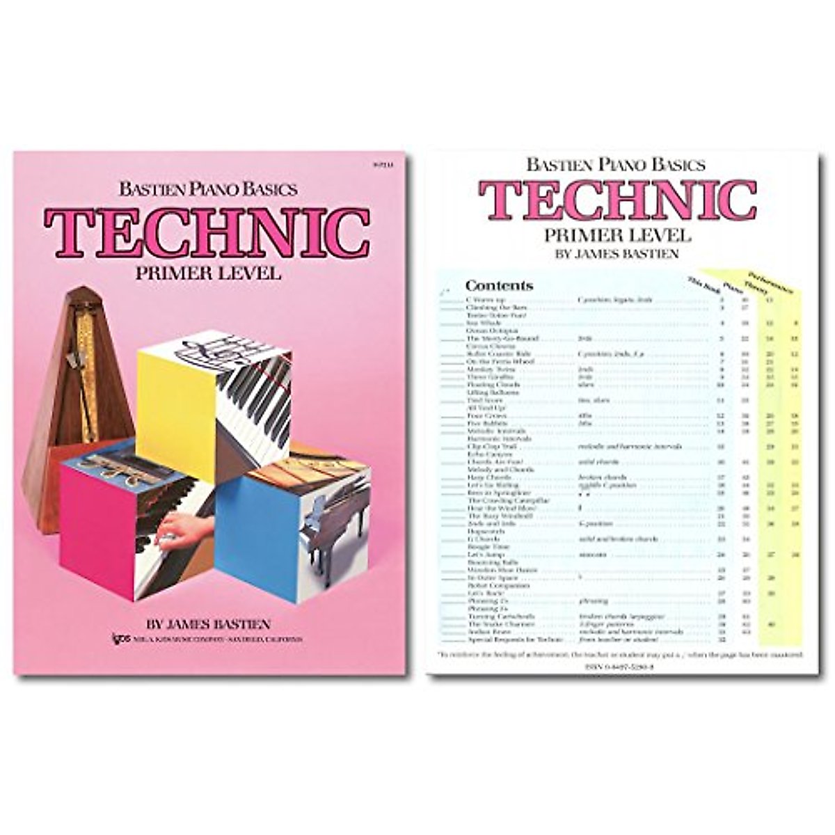 Bastien Piano Basics Primer Level Learning Set by Bastien - Lesson, Theory, Performance, Technique & Artistry Books & Juliet Music Piano Keys 88/61/54/49 Full Set Removable Sticker