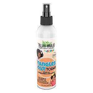 Taliah Waajid for Children Tangles Out Today Leave-in Conditioner | Detangler for Kids with Kinky, Wavy & Natural Hair | Repairs Damage & Breakage – 8 oz (U048)