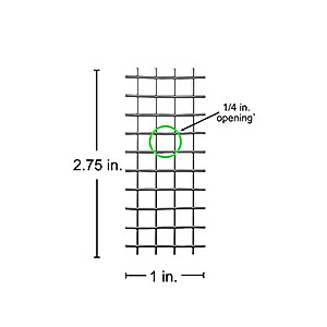 Weepless Weep Hole Pest Guard Kit- Pre-Cut Galvanized 1/4" Wire Mesh, Pack of 40, Keep Wasp, Mice, Lizards, Roaches, Spiders, Other Pest Out. Insert Tool Included.