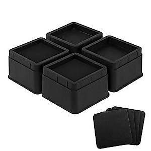 Joyclub Bed Risers 2 inch Heavy Duty Furniture Risers for Sofas Table Couch Lift Height of 2 or 4 Inches