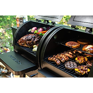 Pit Boss PB1230SP Wood Pellet and Gas Combo Grill, Black