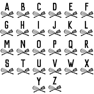 sockprints Personalized Kitchen Towel with Monogrammed for Wannabe TV Chef - Males – Funny Kitchen Towels Set. 100% Pure Ringspun Cotton, Super Absorbent Kitchen Towels - Chef Design, Kitchen Décor