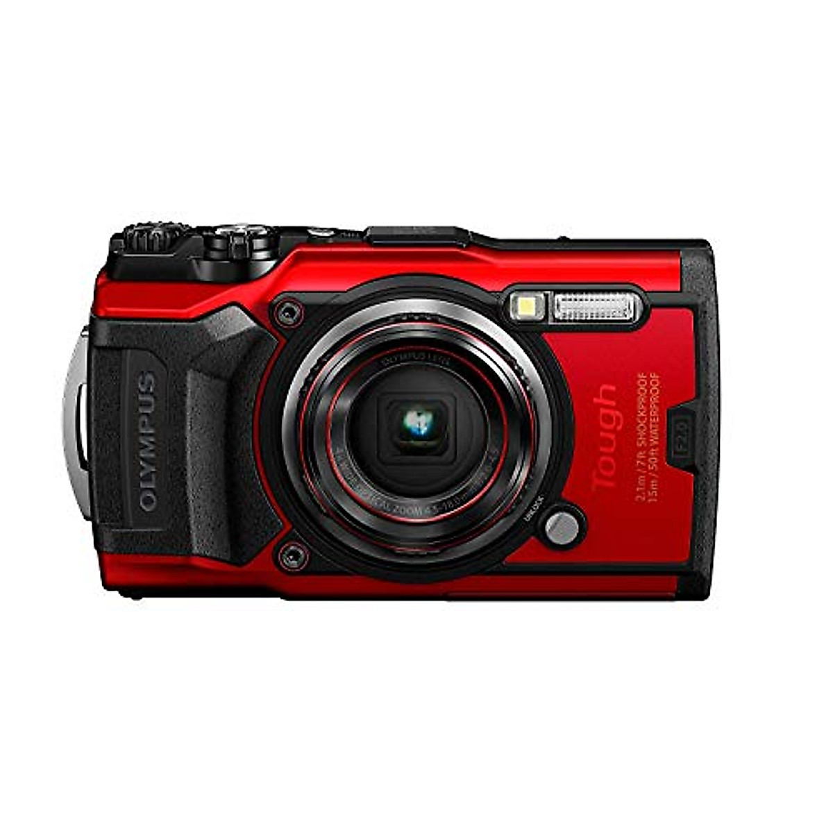 Olympus Tough TG-6 Waterproof Camera, Red -16GB Basic Bundle