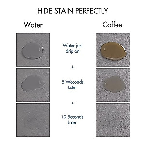 Drying Mat for Kitchen Countertops, Coffee Mat Hide Stain Rubber Backed Absorbent Dish Drying Mat (Gray, 12"x16")