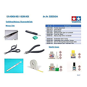 Tamiya 24344 1/24 Honda NSX Plastic Model Kit