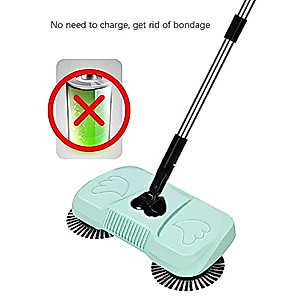 Hand Push Sweeper Household Lazy Three-in-one Suction Sweeper Cleaning Machine Floor Stall (47 in)