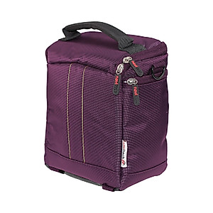 Navitech Purple Protective Portable Projector Carrying Case and Travel Bag Compatible With APEMAN Mini Pocket LED DLP Projector