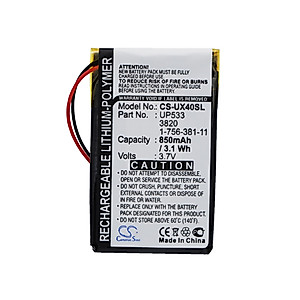 BCXY Replacement Battery for Clie PEG-UX40, Clie PEG-UX50