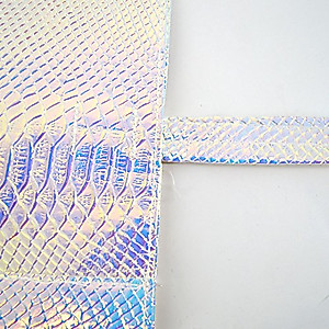 Goodbag Boutique Hologram Tote Bag Laser Snakeskin PU Shoulder Bag Large Capacity Fashion Holographic Handbag